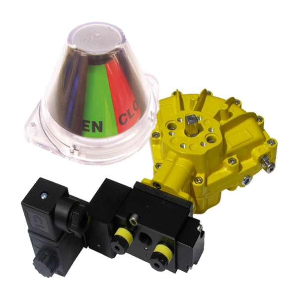Kinetrol® Clear Cone Monitor & Solenoid Valve - Mor Endüstri